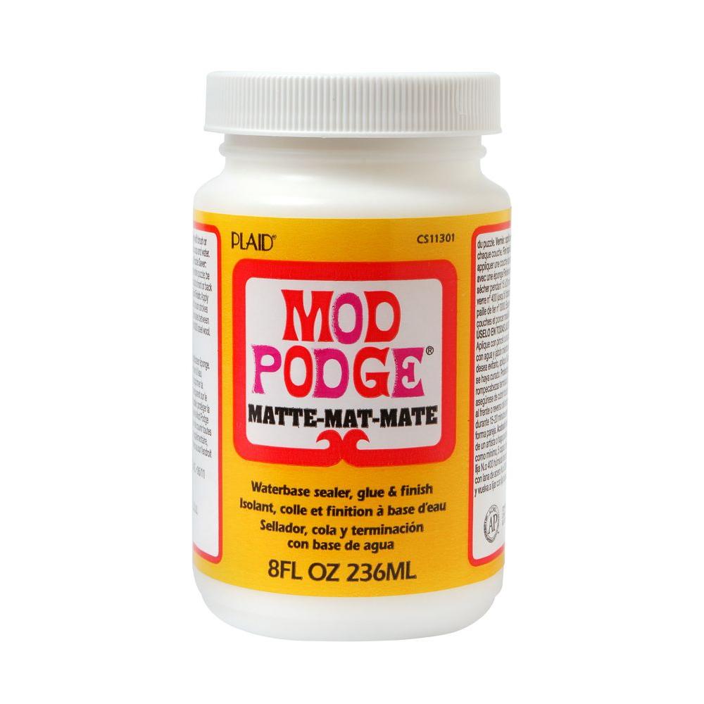 Mod Podge 8 Oz Matte Decoupage Glue CS11301 The Home Depot