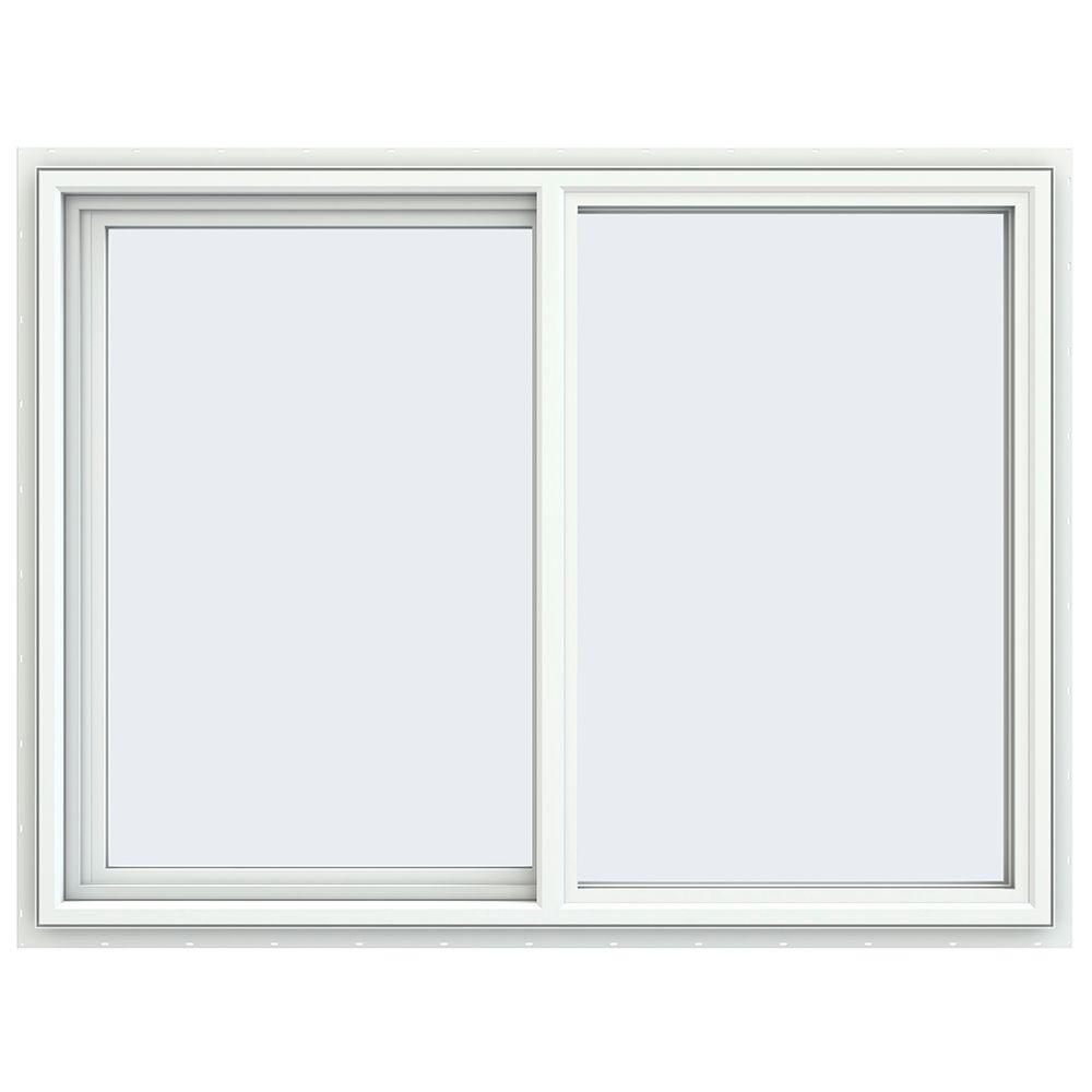 TAFCO WINDOWS 63 in. x 17.5 in. Utility Right-Hand Sliding Vinyl Window ...