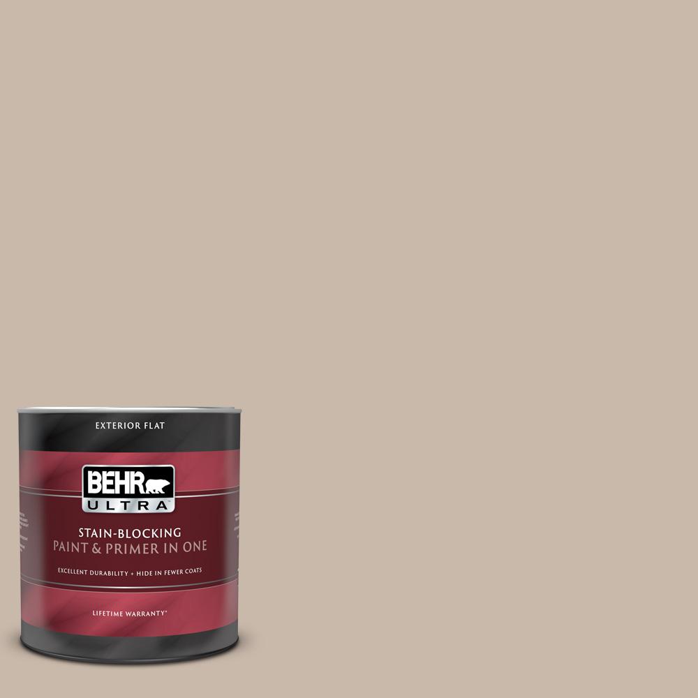 BEHR ULTRA 1 qt. #N230-3 Armadillo Flat Exterior Paint and Primer in ... BEHR ULTRA 1 qt. #N230-3 Armadillo Flat Exterior Paint and Primer in ...