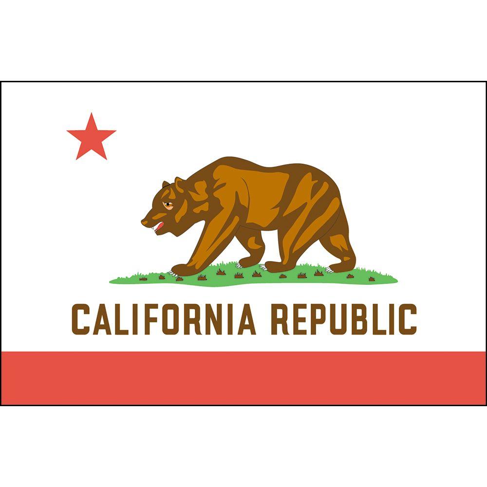 Seasonal Designs 3 ft. x 5 ft. California State Flag CA3P - The Home Depot