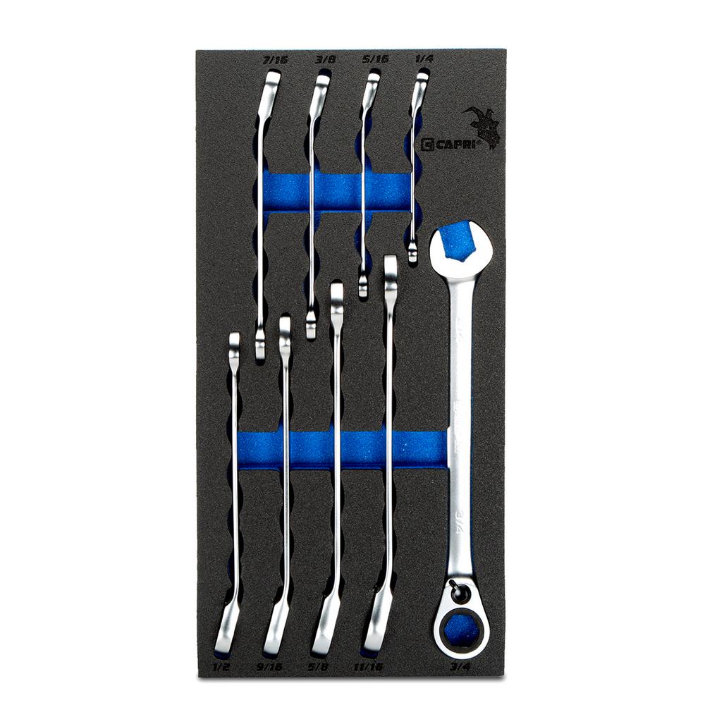 Capri Tools Metric 6-Point Long Pattern Reversible Ratcheting ...