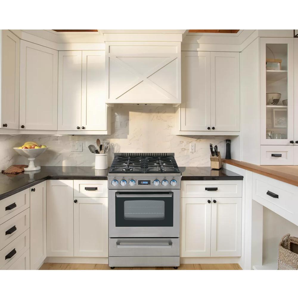 Avanti 24 in. 2.6 cu. ft. Gas Range Stainless Steel-DGR24P3S - The Home ...