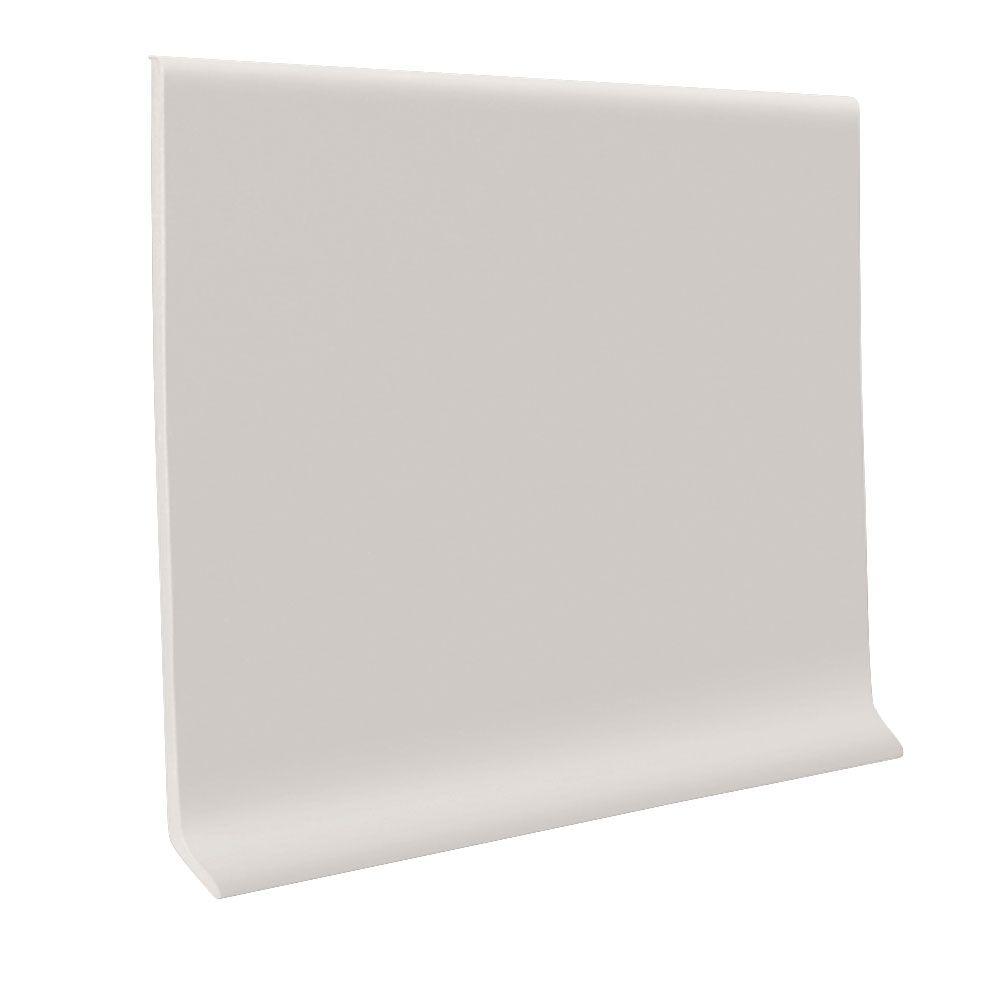 Vinyl Light Gray 4 in. x 48 in. x 1/8 in. Wall Cove Base (30-Pieces ...