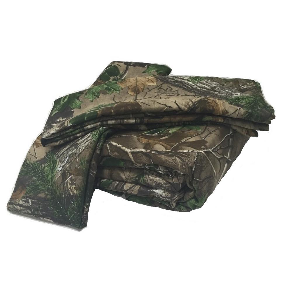 Realtree Xtra 4-Piece Green Geometric Cotton Blend Full Sheet Set ...