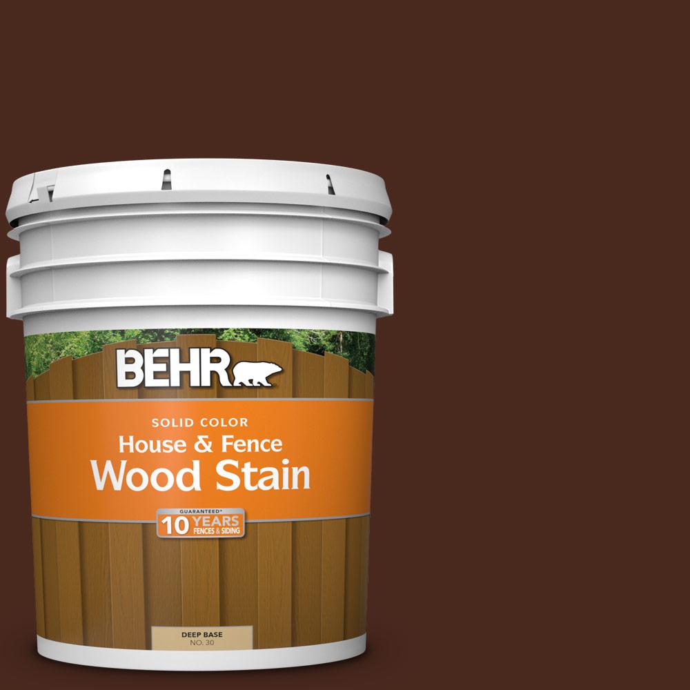 BEHR 5 gal. #SC-117 Russet Solid Color House and Fence Exterior Wood ...
