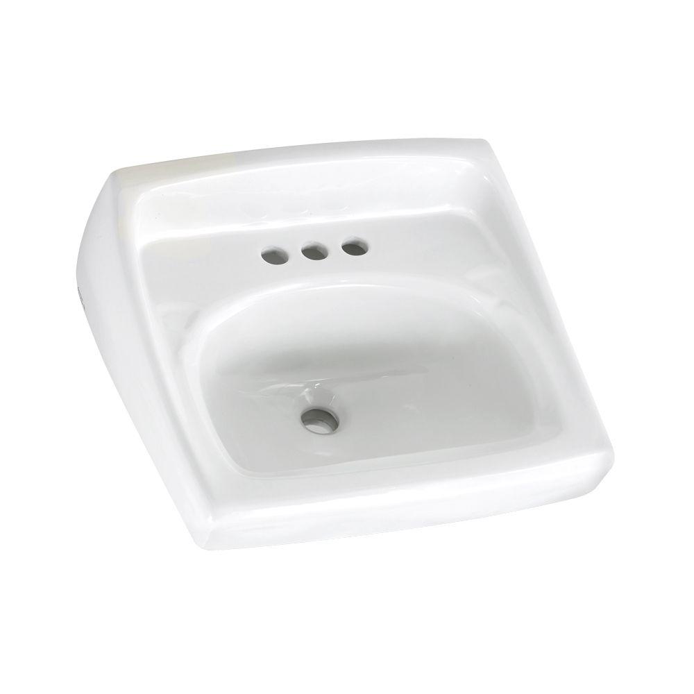 American Standard Lucerne Wall-Mounted Bathroom Vessel Sink with Faucet ...