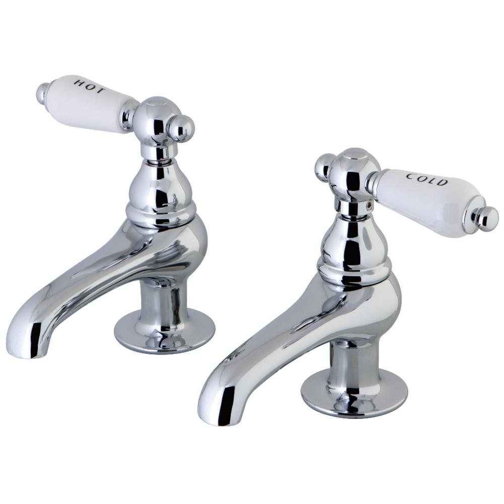 Kingston Brass Traditional Old-Fashion Basin Tap 4 in. Centerset 2 ...