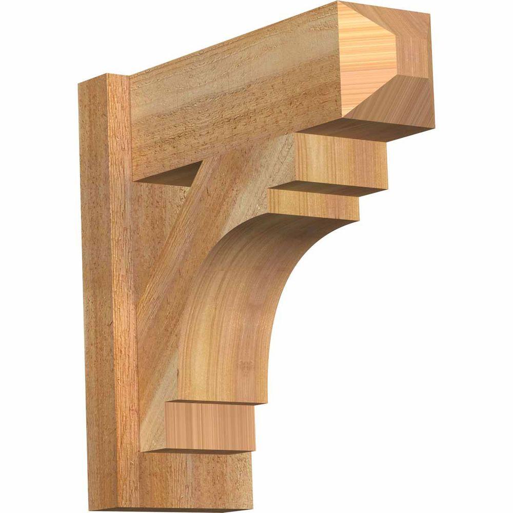 Ekena Millwork 6 in. x 16 in. x 16 in. Western Red Cedar Merced ...