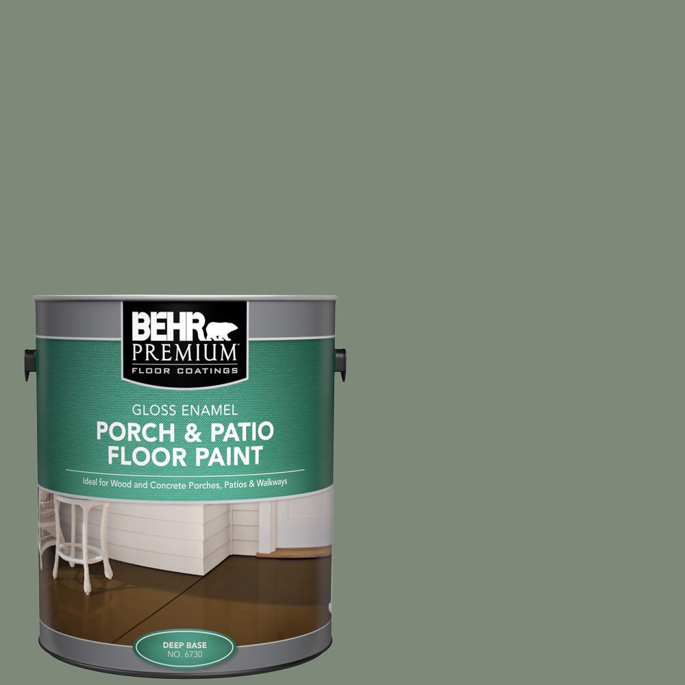 BEHR Premium 1 gal. #N400-5 Thai Basil Gloss Enamel Interior/Exterior ...