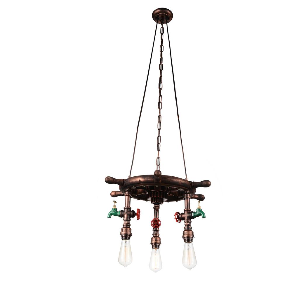 Copper - Chandeliers - Lighting - The Home Depot