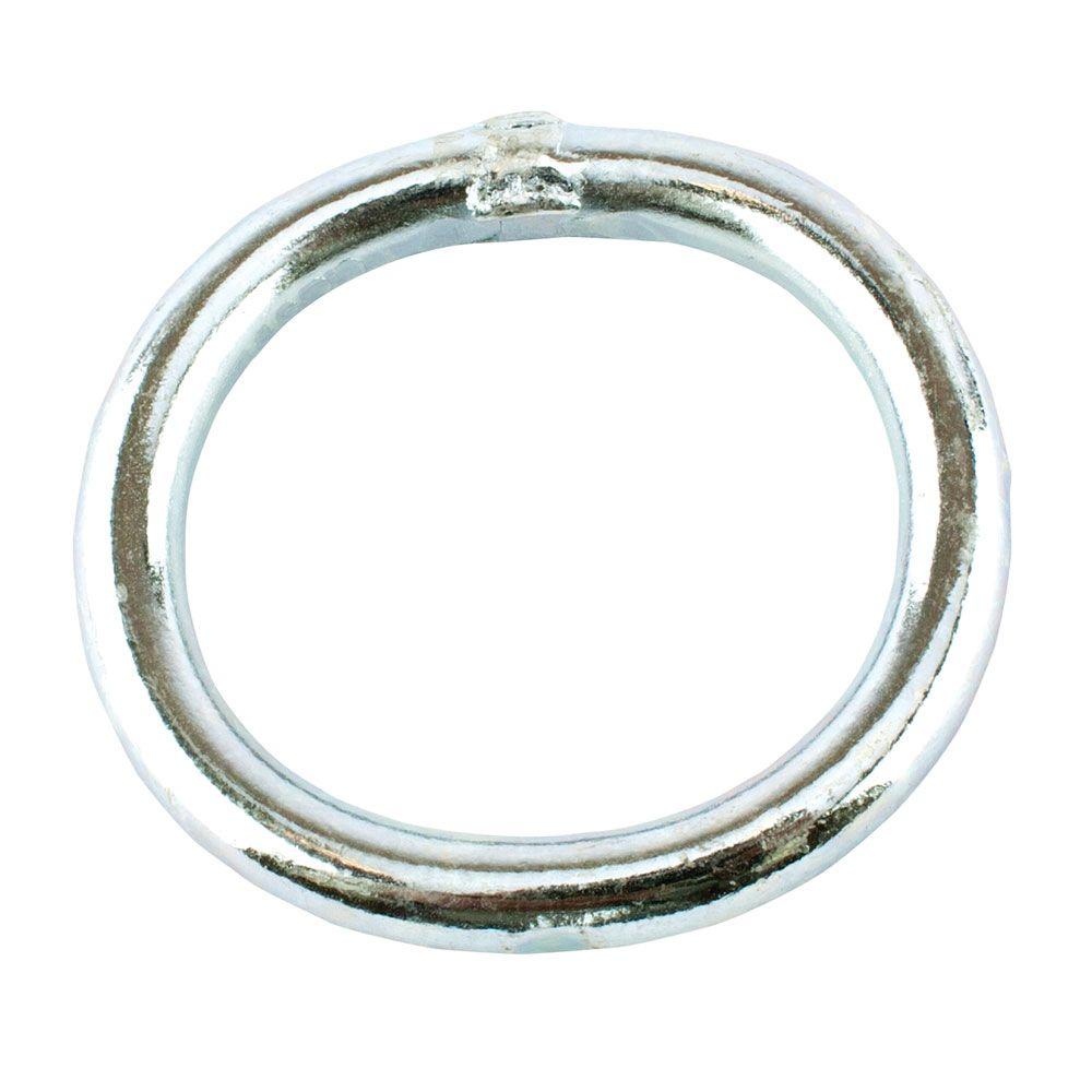 Everbilt 1/4 in. x 1-1/2 in. Zinc-Plated Welded Ring-42424 - The Home Depot