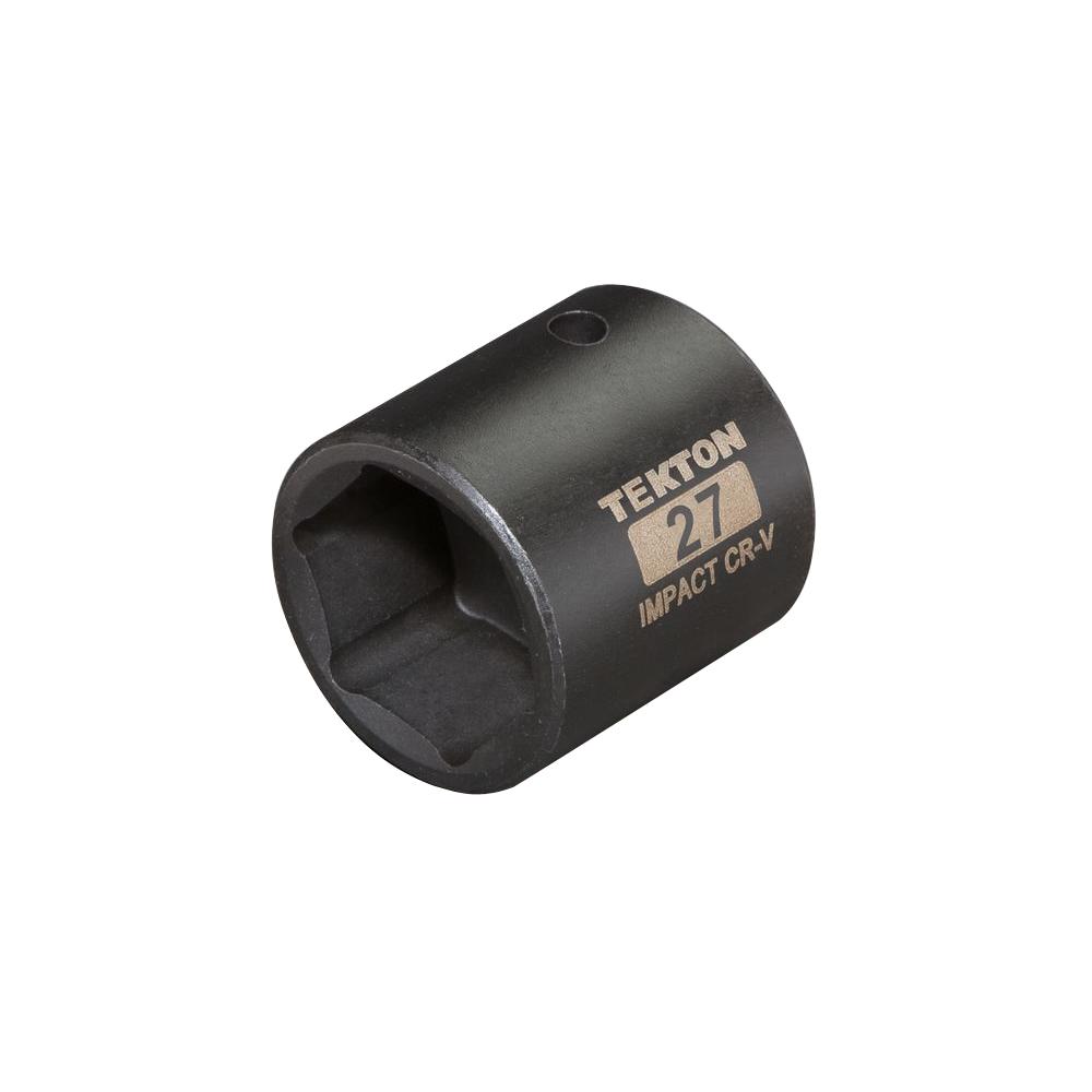TEKTON 1/2 in. Drive 27 mm 6-Point Shallow Impact Socket-47779 - The ...