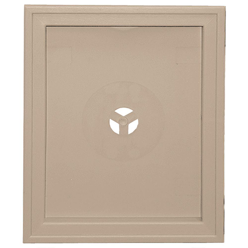 Builders Edge 6.75 in. x 8.75 in. #023 Wicker Large Recessed Universal ...