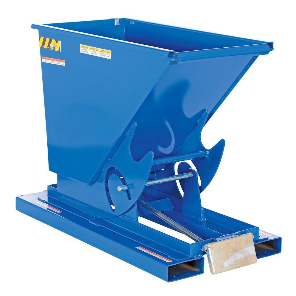 Vestil 2,000 lb. Capacity 0.33 cu. yd. Light-Duty Self-Dump Hopper-D-33 ...