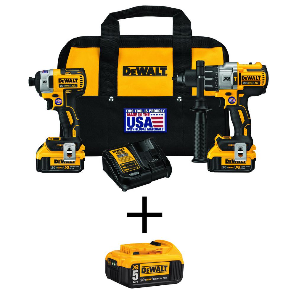 Dewalt 20 Volt Max Xr Lithium Ion Cordless Brushless Hammer Drill