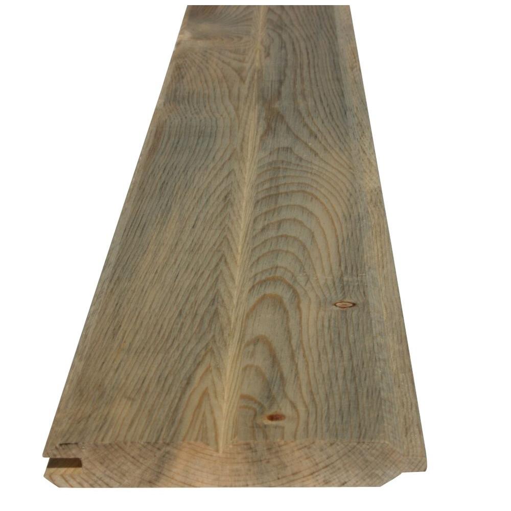 1 in. x 6 in. x 12 ft. #3 and Better Blue Stain WP4/116 Ponderosa Pine ...