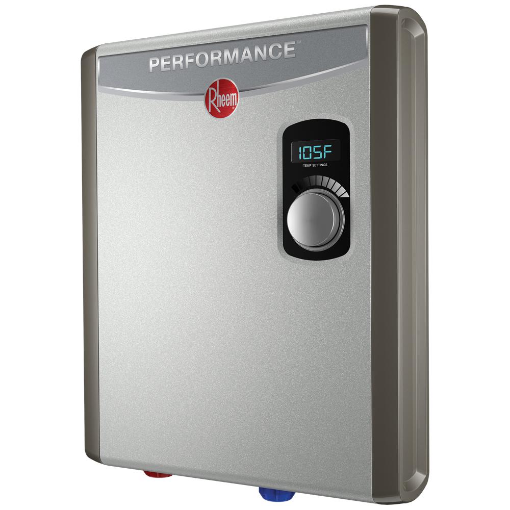 Rheem Performance 18 KW Self Modulating 3 5 GPM Electric Tankless Water Rheem Performance 18 KW Self Modulating 3 5 GPM Electric Tankless Water