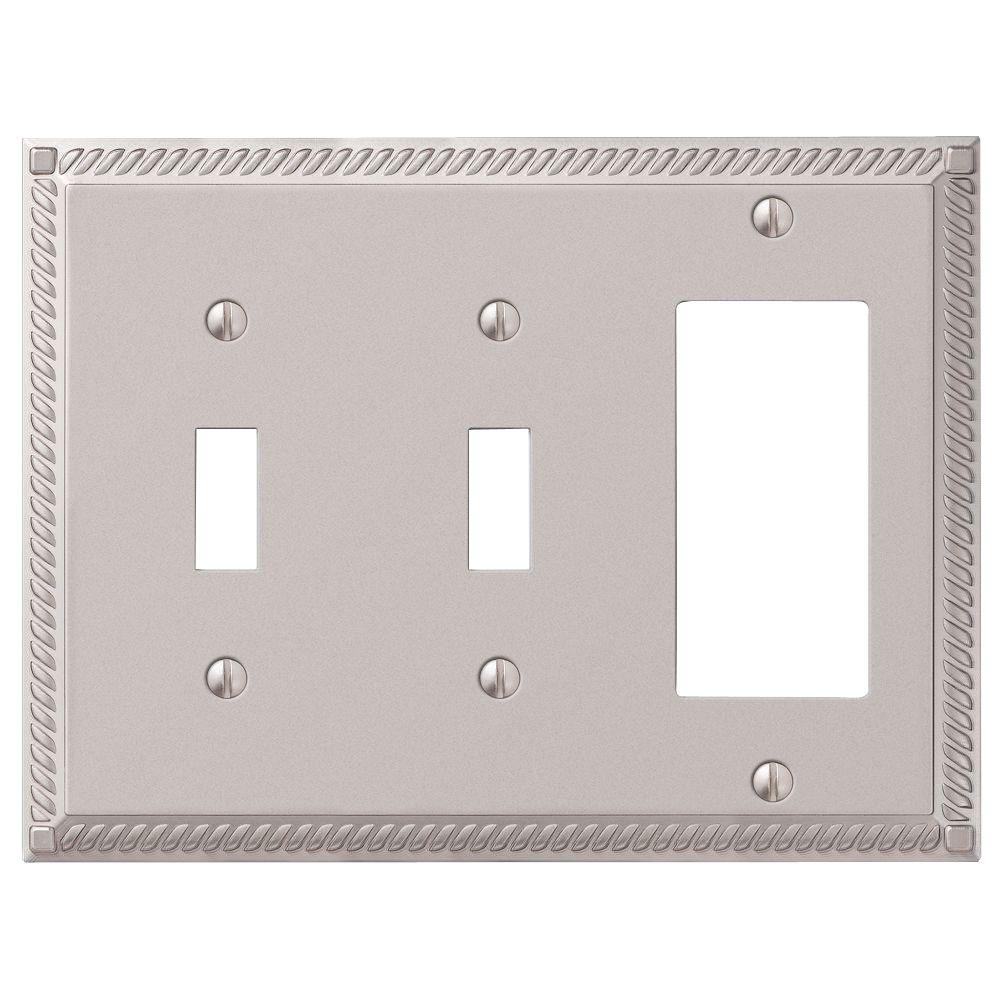 Nickel - 3-Gang - Light Switch Plates - Wall Plates - The Home Depot