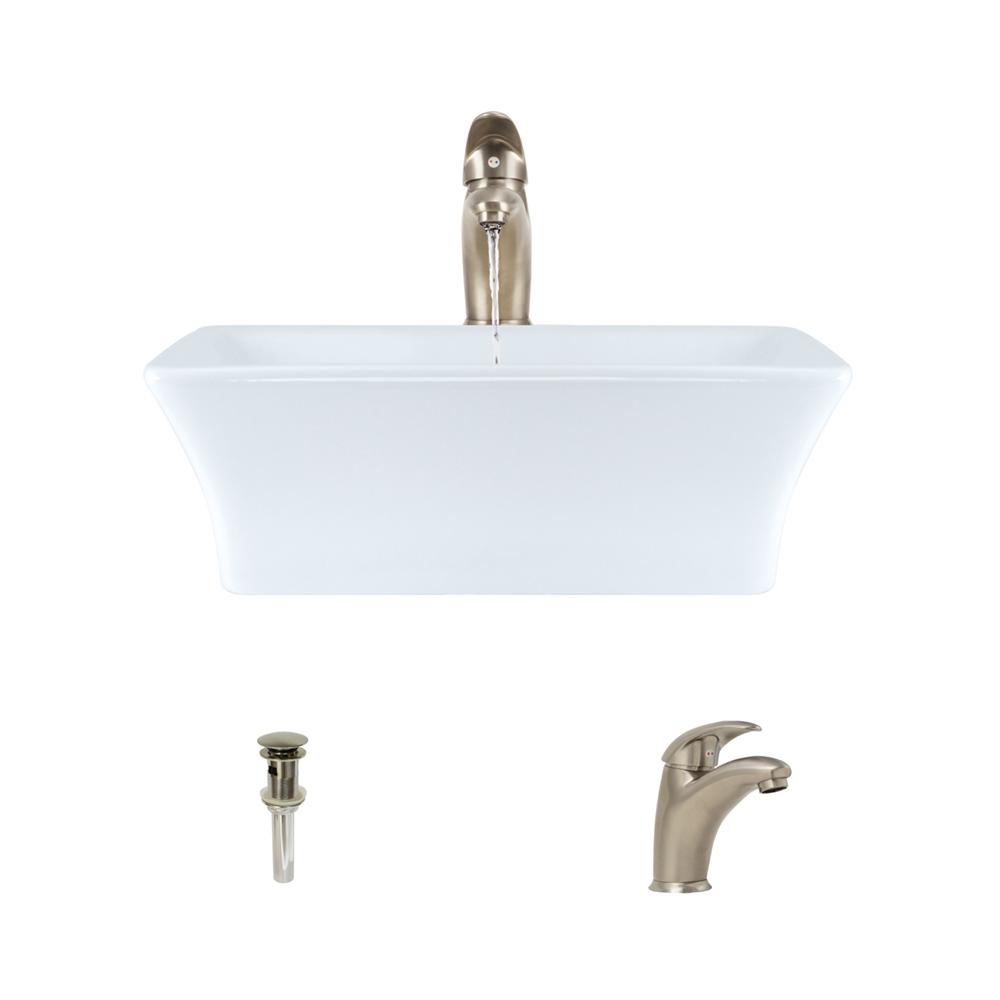 MR Direct Porcelain Vessel Sink in White-V290-W - The Home Depot