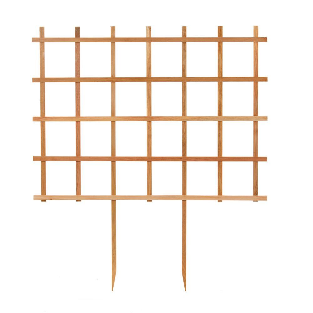 48 in. W x 54-1/2 in. H Wood Espalier Trellis-48648 - The Home Depot