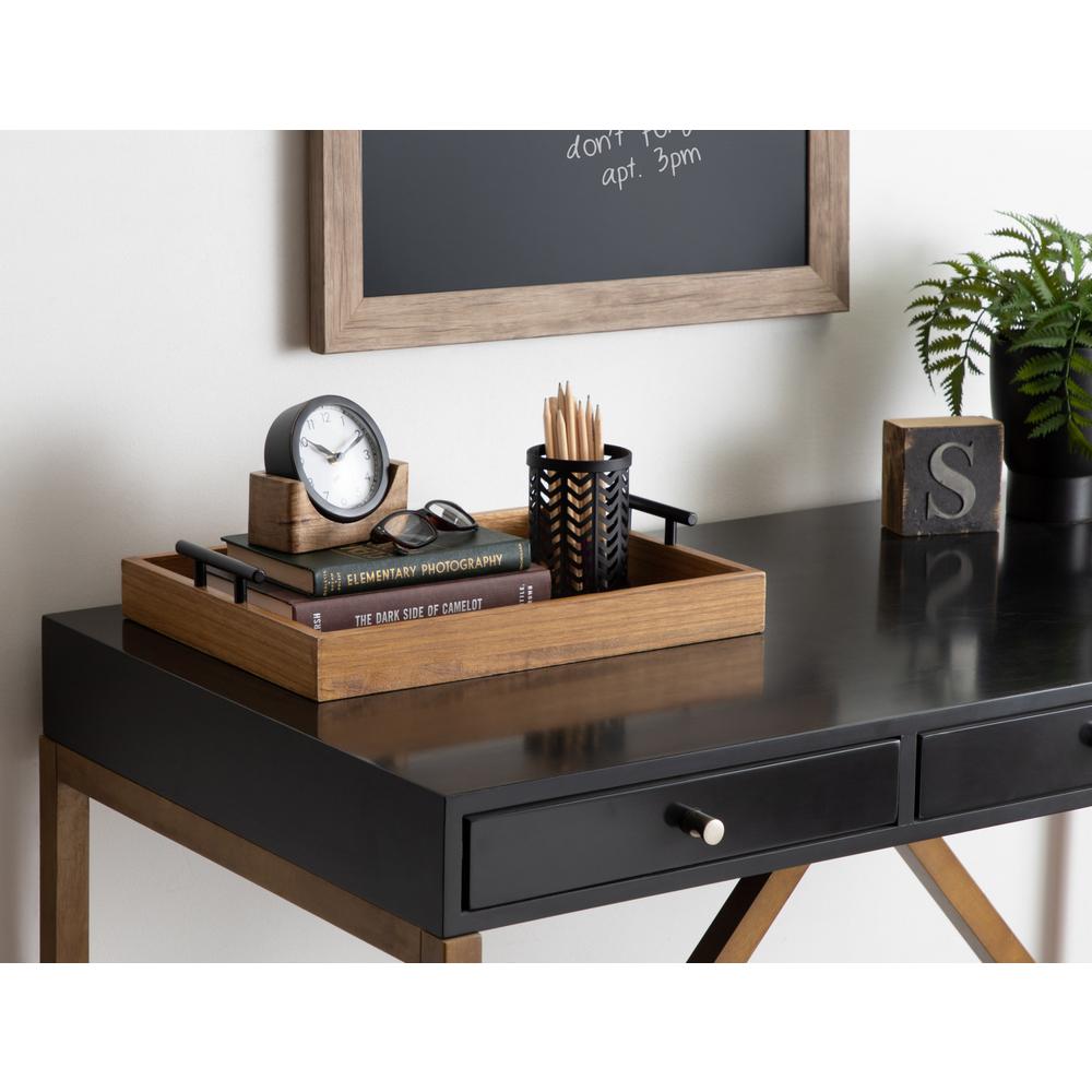 Kate and Laurel Lipton 17 in. x 3 in. x 12 in. Brown Decorative Wall ...