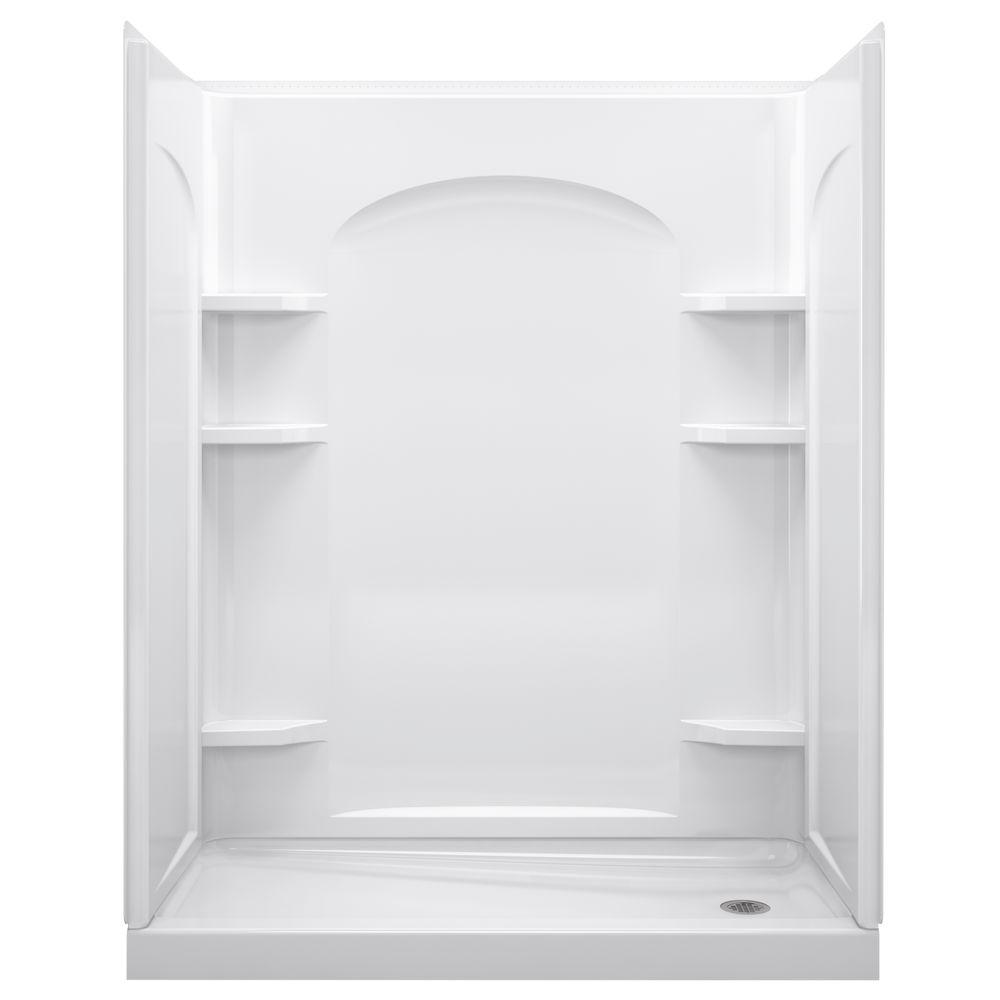 STERLING Ensemble 32 In X 60 In X 74 1 2 In Shower Stall In White STERLING Ensemble 32 In X 60 In X 74 1 2 In Shower Stall In White