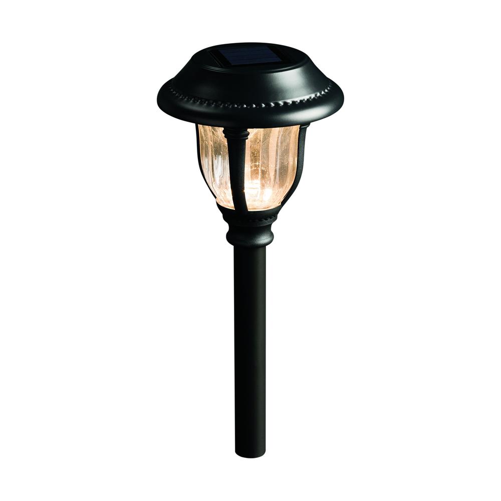 Hampton Bay Solar Roman Bronze Outdoor Integrated LED 3000K 12-Lumens ...