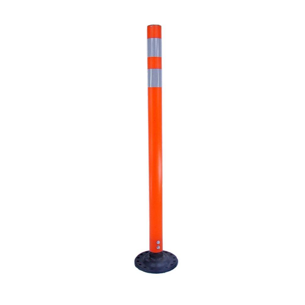 Three D Traffic Works 42 in. Orange Round Delineator Post with High ...
