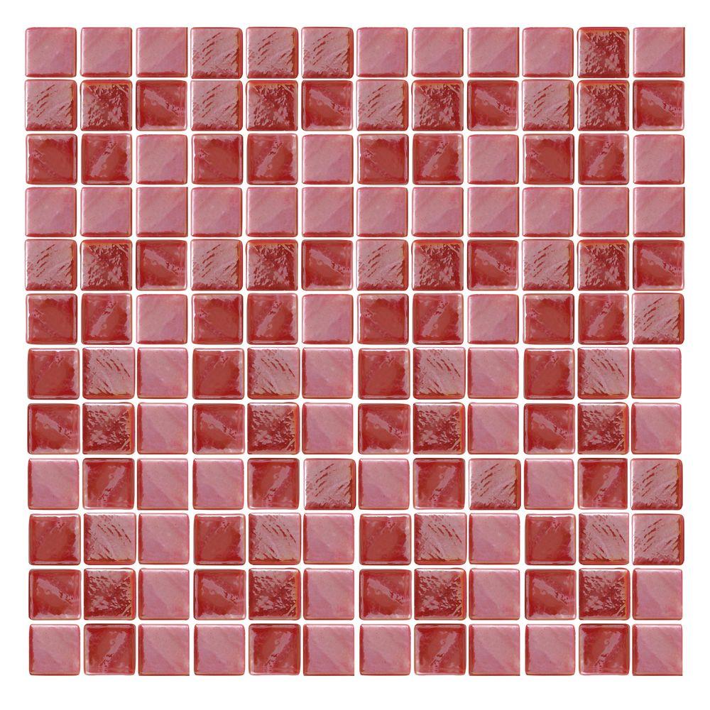 Red - Glass Tile - Tile - The Home Depot