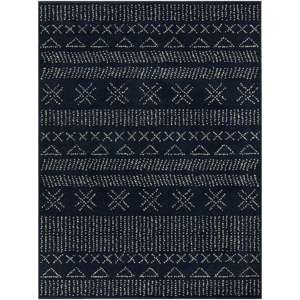 StyleWell Annebelle Navy/Cream 8 ft x 10 ft. Buffalo Check Area Rug ...