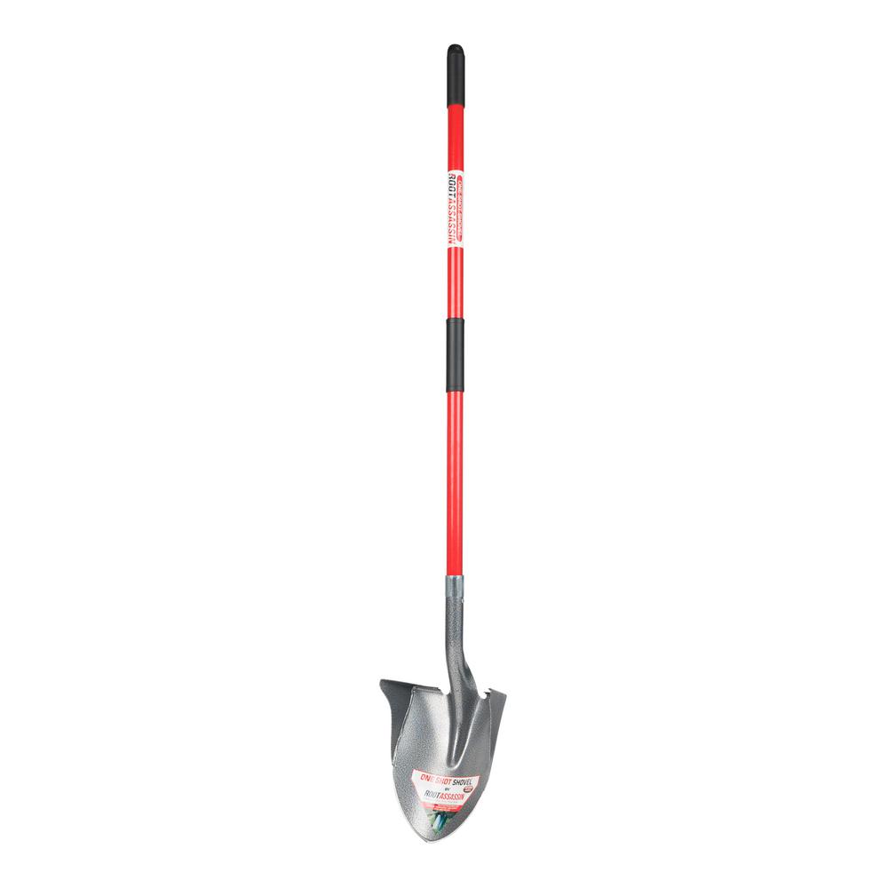 Bully Tools 12-Gauge Weighted Caprock/Pony Shovel with Fiberglass Long ...