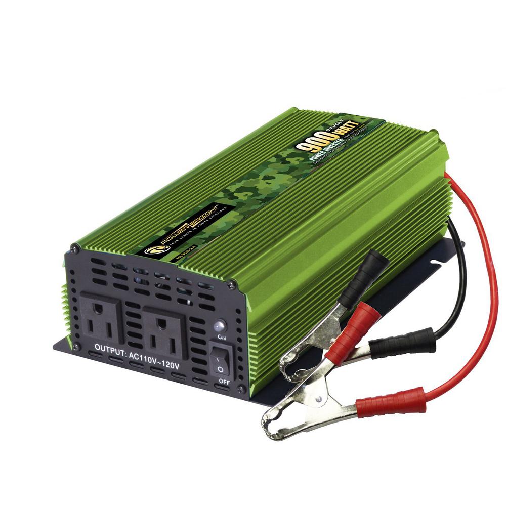 Power Bright 900-Watts 24-Volt DC to 110-Volt AC Power Inverter-ML900 ...