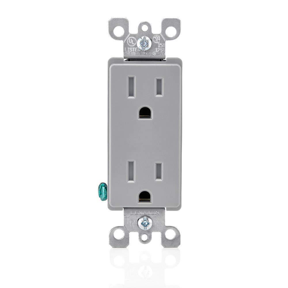 Leviton 2-Gang Weather-Proof Cover with Metal Flat Lid for Decora, GFCI ...