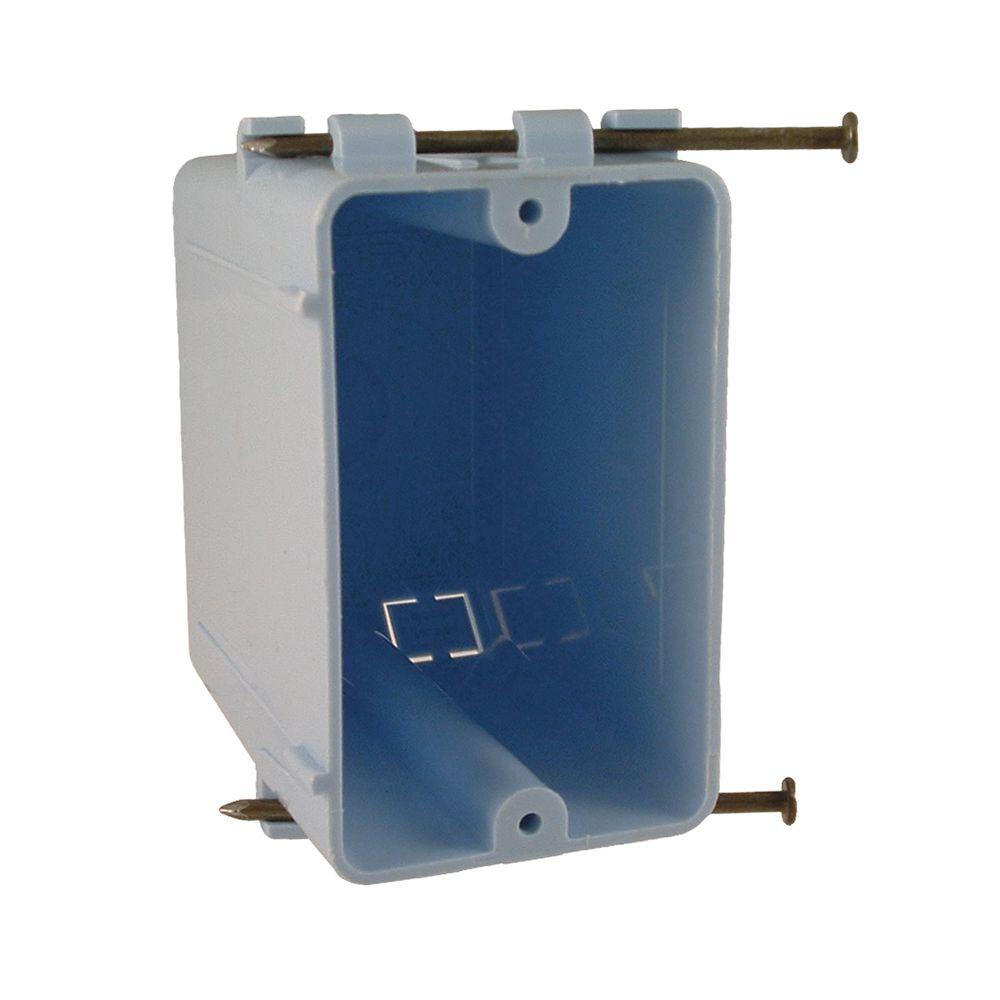 RACO 1-Gang Non-Metallic Cable Box, 3-1/2 in. Deep with Nails (100-Pack ...