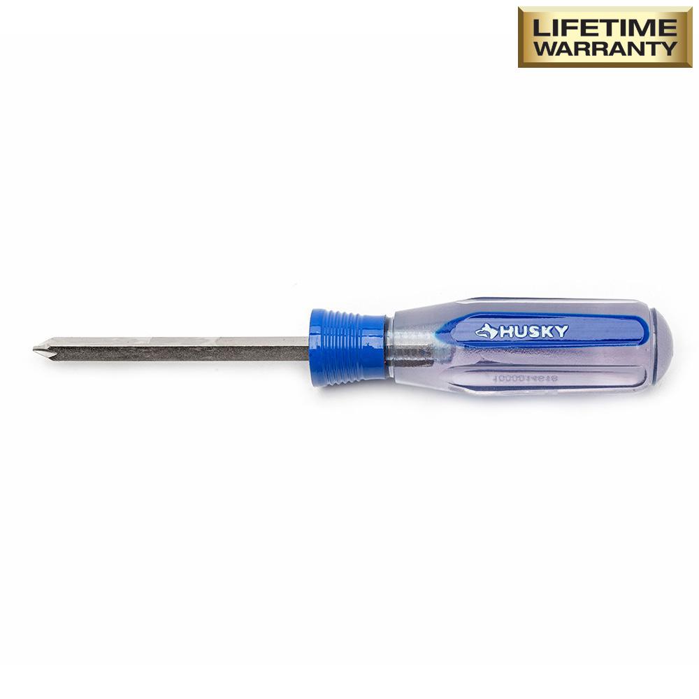 Husky #1 x 3 in. Square Shaft Standard Phillips Screwdriver-H1X3PHSD ...