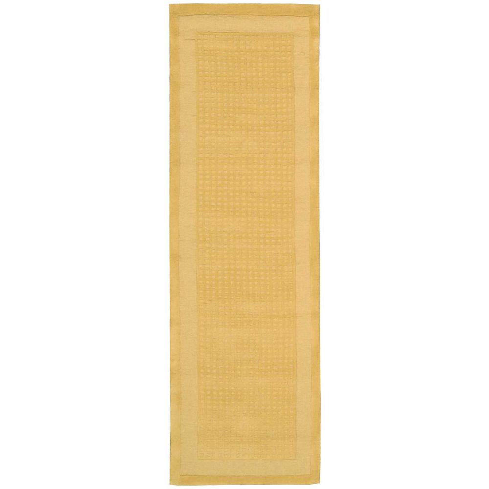 Nourison Westport Yellow 2 ft. x 8 ft. Runner Rug-757586 - The Home Depot