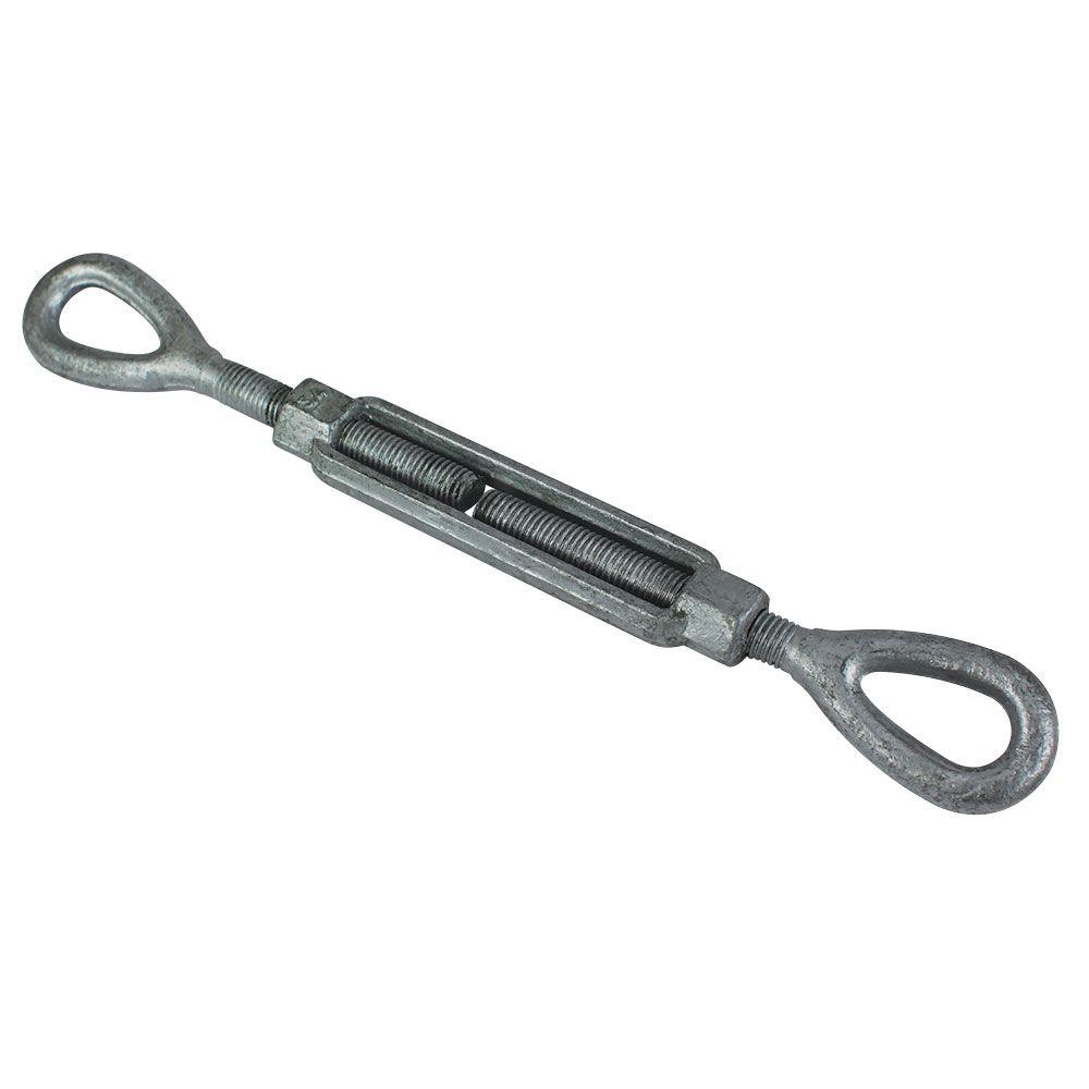 Everbilt 1/2 in. x 6 in. Galvanized Jaw and Eye Turnbuckle-44274 - The ...