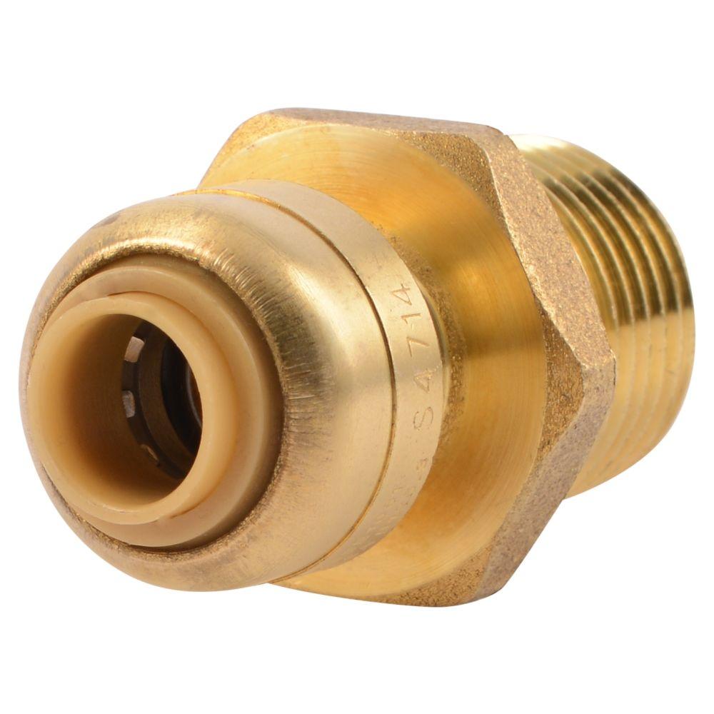 Sharkbite 1 4 In 3 8 In O D Push To Connect X 1 2 In Mip Brass
