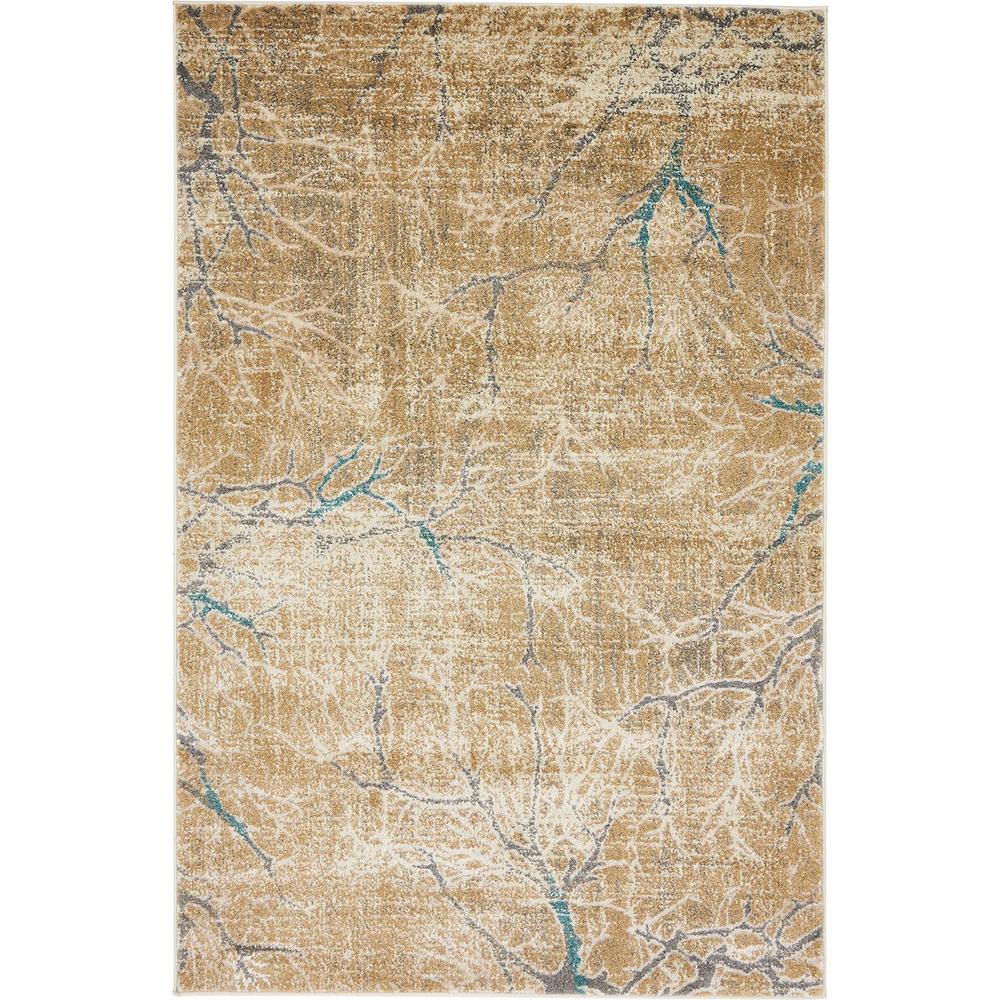 Unique Loom Aurora Sala Light Brown 4' 0 x 6' 0 Area Rug-3133674 - The ...