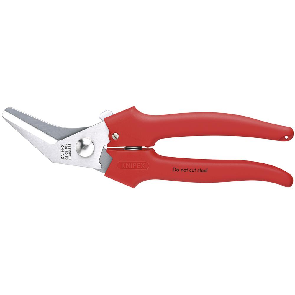 KNIPEX 7-1/4 in. Combination Shears with 40-Degree Angled Head-95 05 ...