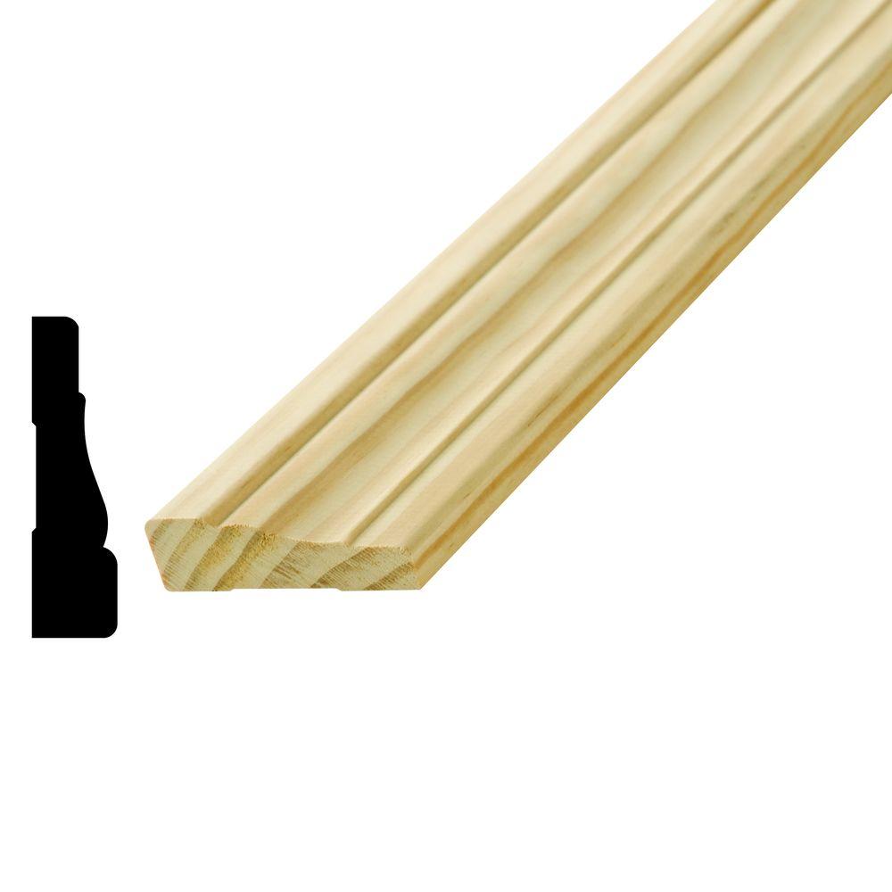 Alexandria Moulding WM 351 11/16 in. x 2-1/2 in. x 84 in. Pine Casing ...
