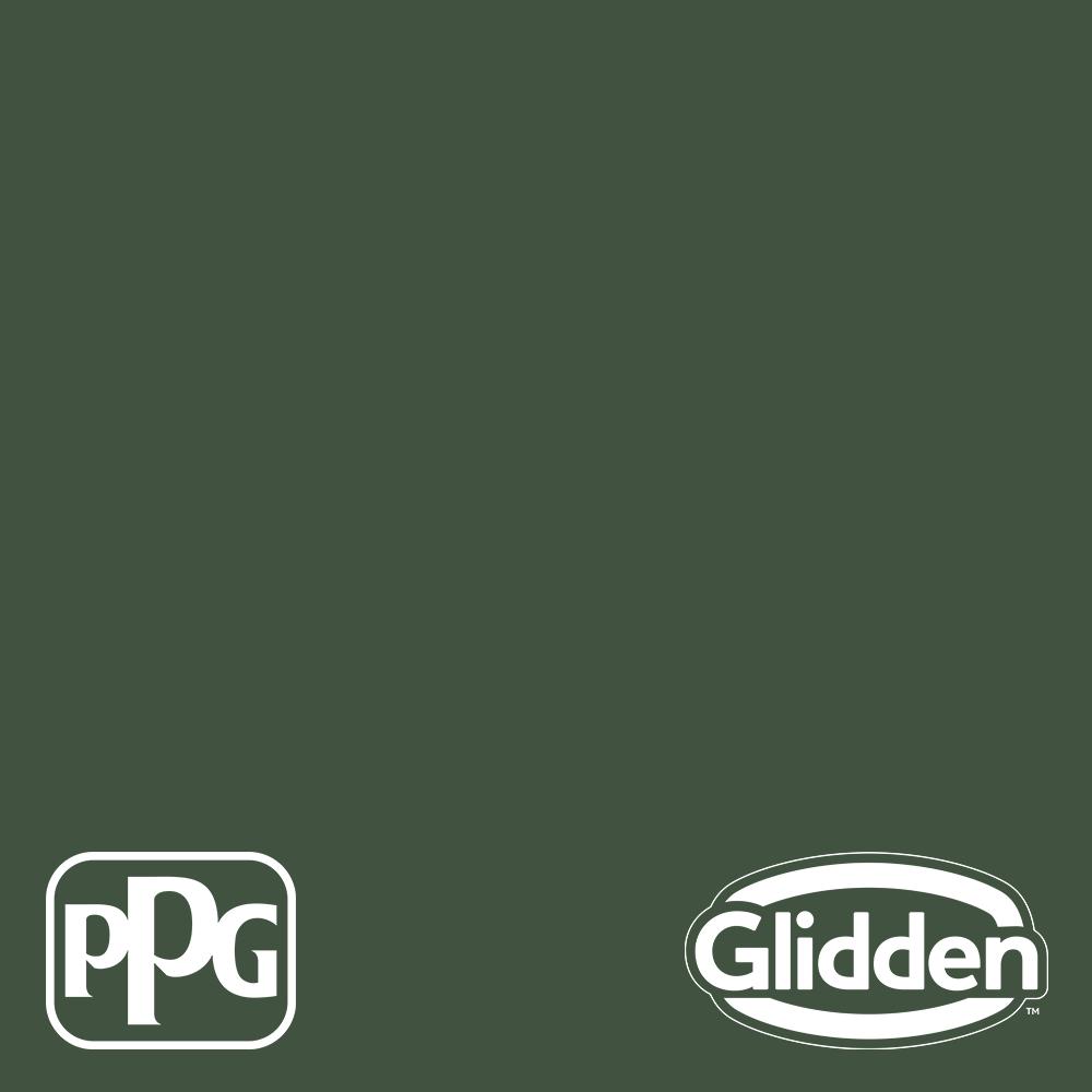 Glidden Premium 5 gal. PPG1134-7 Pine Forest Semi-Gloss Exterior Latex ...