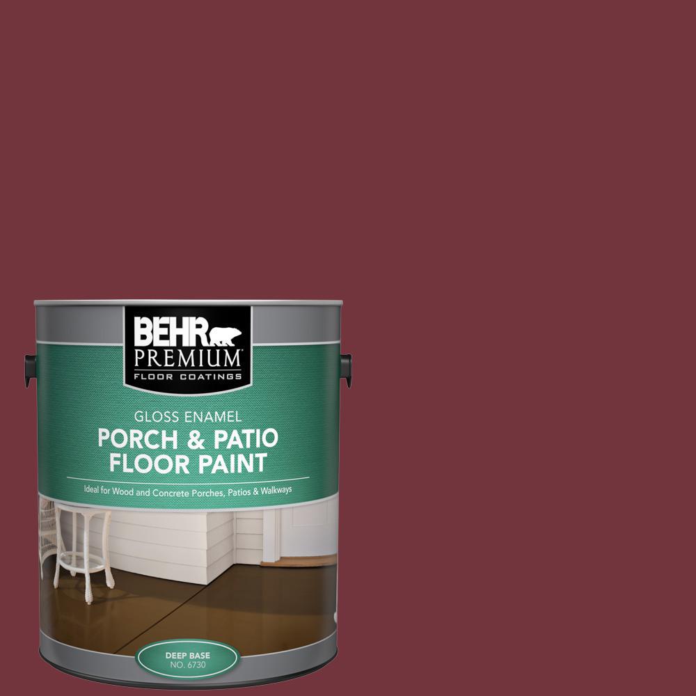 BEHR Premium 1 gal. #S130-7 Cherry Cola Gloss Enamel Interior/Exterior ...