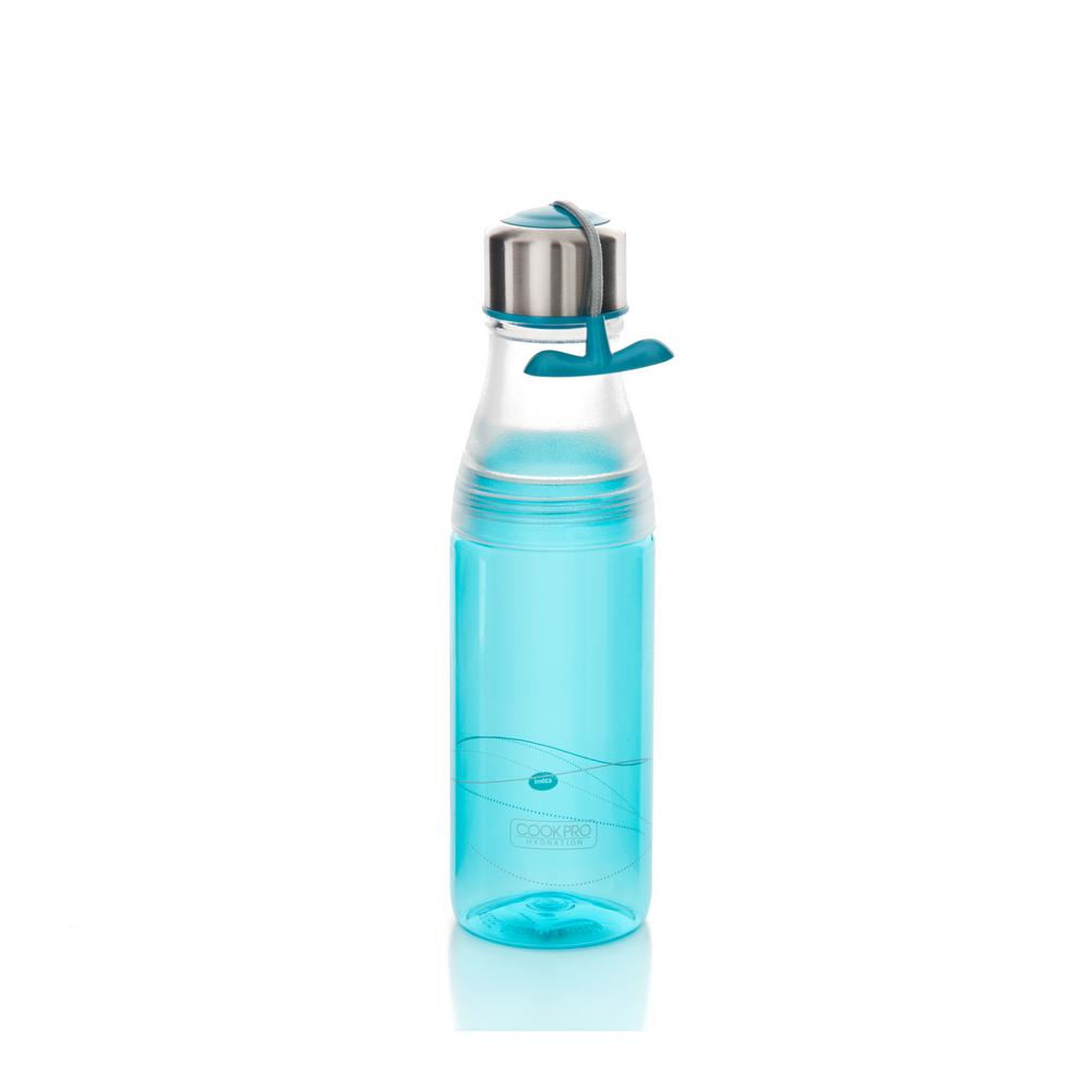 Cook Pro 21 oz. Blue Tritan Sports Bottle with String Pull Cap 165 ...