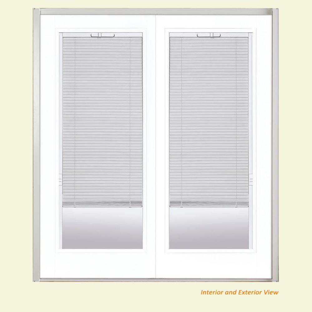 Masonite 72 in. x 80 in. Ultra White Steel Prehung Left-Hand Inswing ...