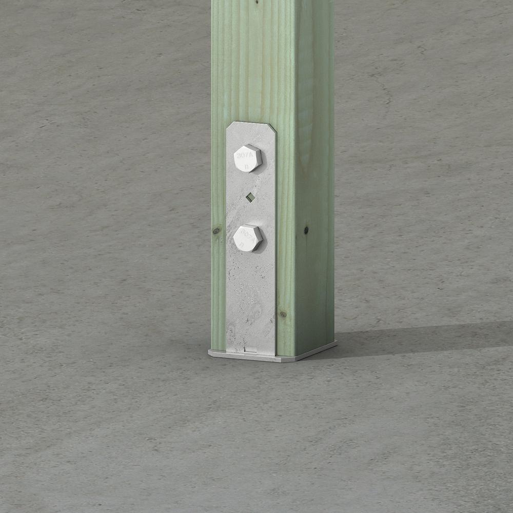 Hot dip galvanized - Post Bases - Post Brackets - The Home Depot