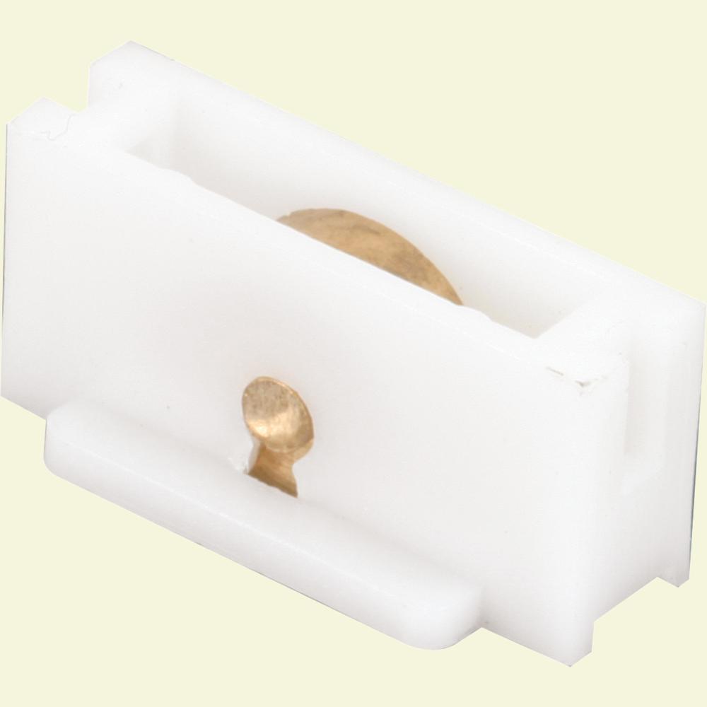 Prime-Line 3/8 in. Brass Flat-Edge Roller Assemblies (2-Pack)-G 3122 ...