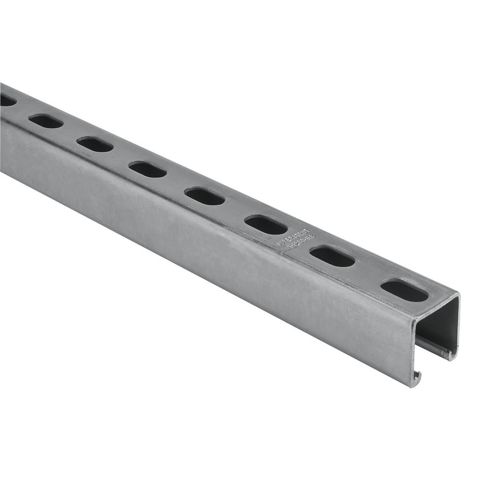 Superstrut 4 Ft 12 Gauge Electro Galvanized Half Slot Steel Strut Superstrut 4 Ft 12 Gauge Electro Galvanized Half Slot Steel Strut