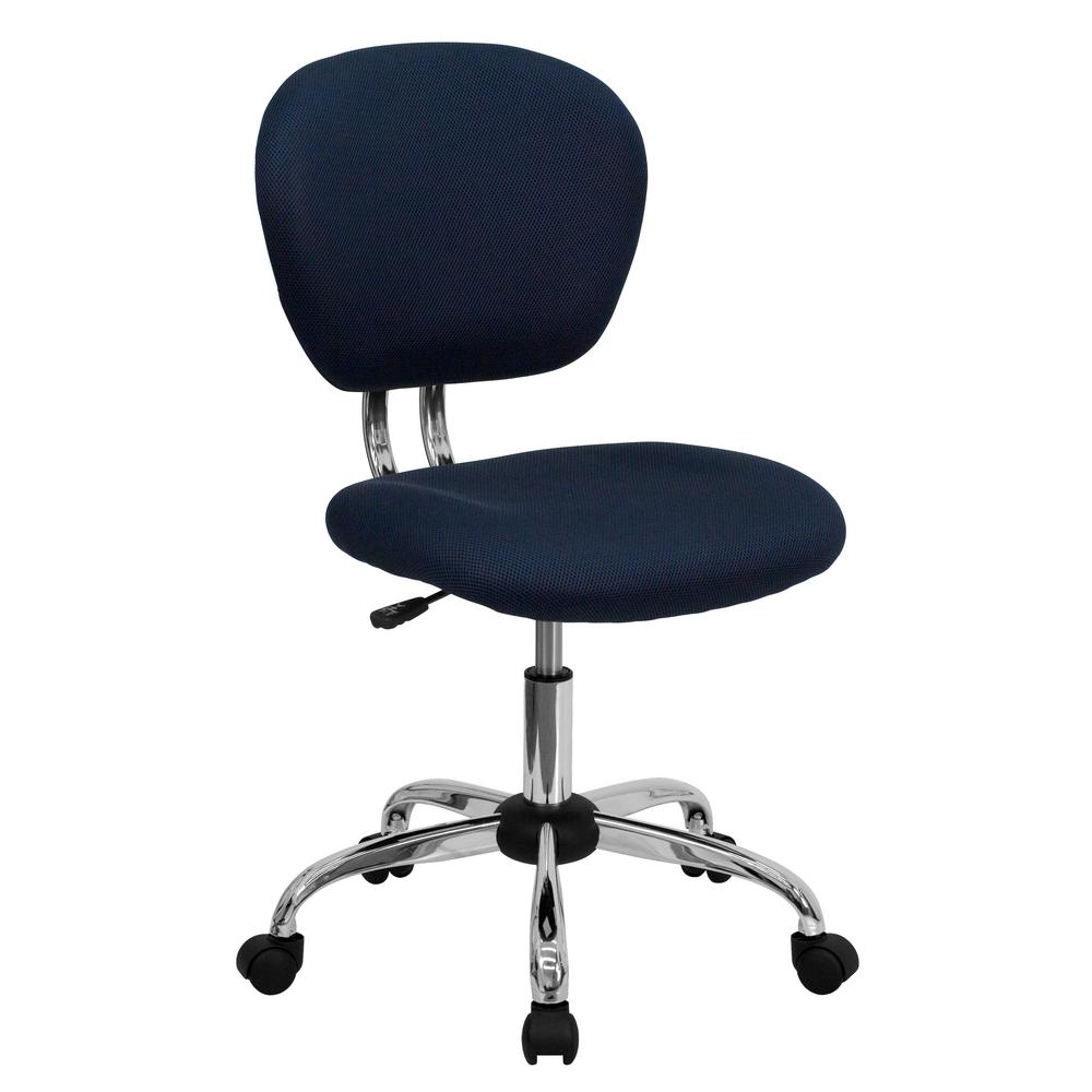 Flash Furniture Mid-Back Blue Mesh Swivel Task Chair-LFW23BLUE - The ...