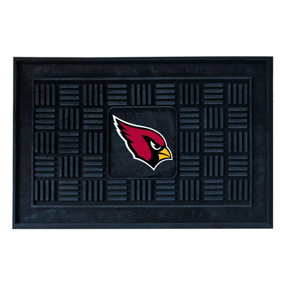 FANMATS NFL Arizona Cardinals Black 19 in. x 30 in. Vinyl Outdoor Door ...